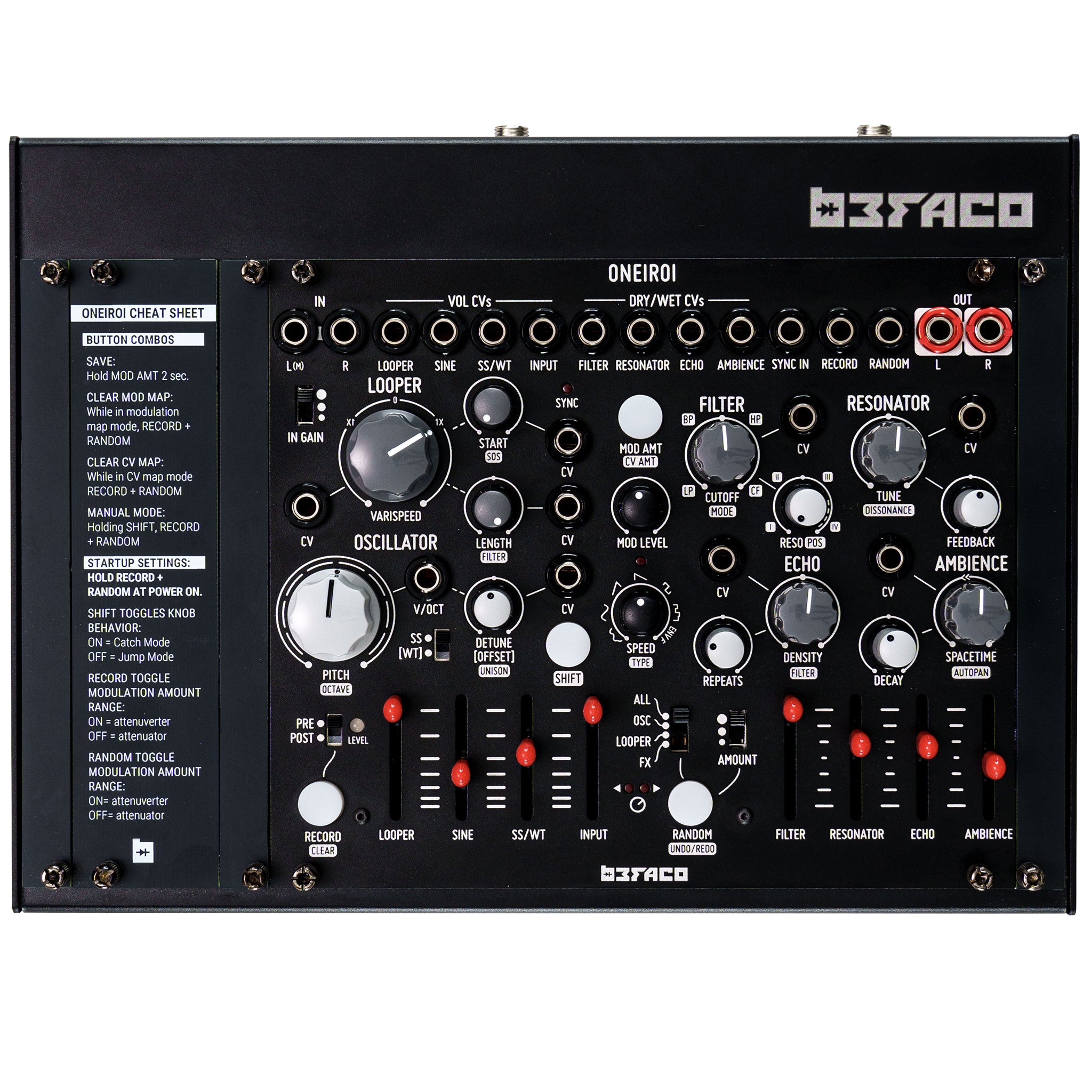 Befaco Oneiroi POD Custom 42HP DIY Kit