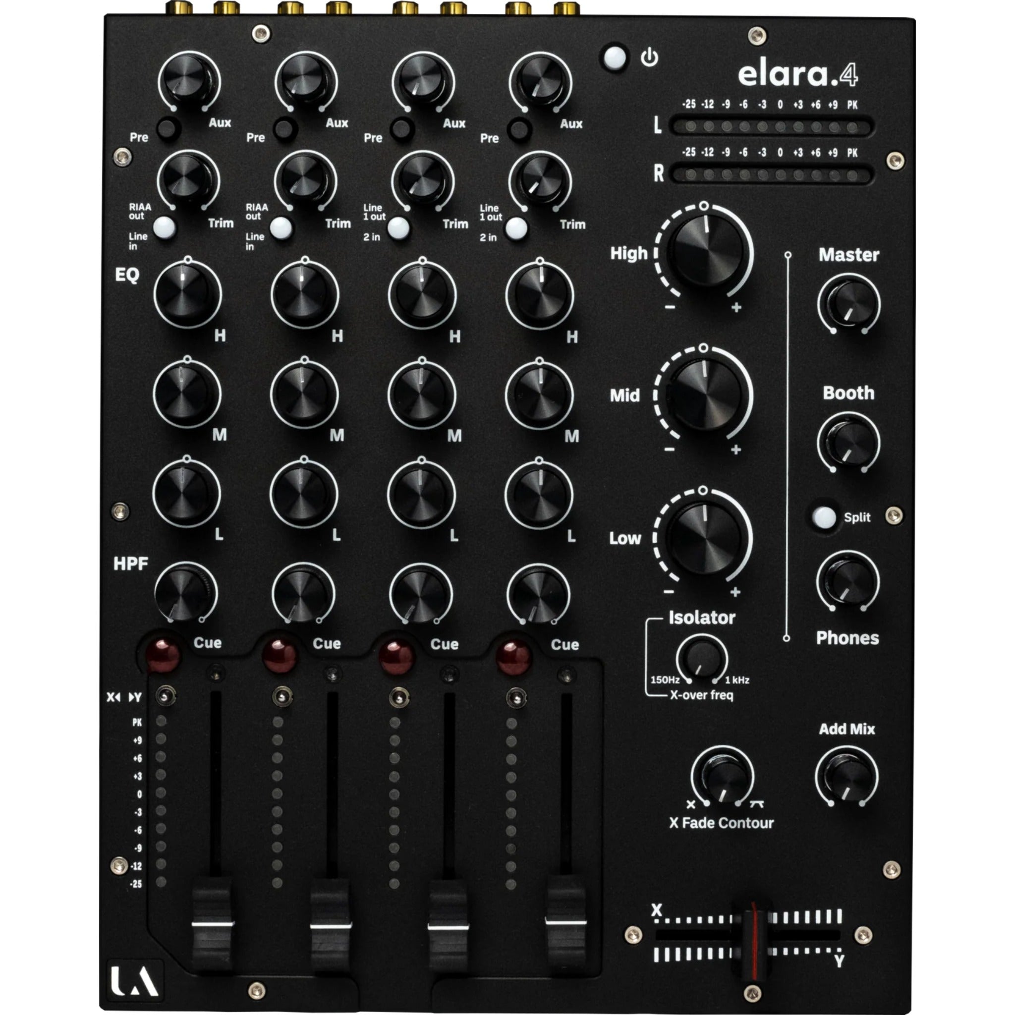 Union Audio Elara.4 - 4-Channelt Analog DJ Mixer Black