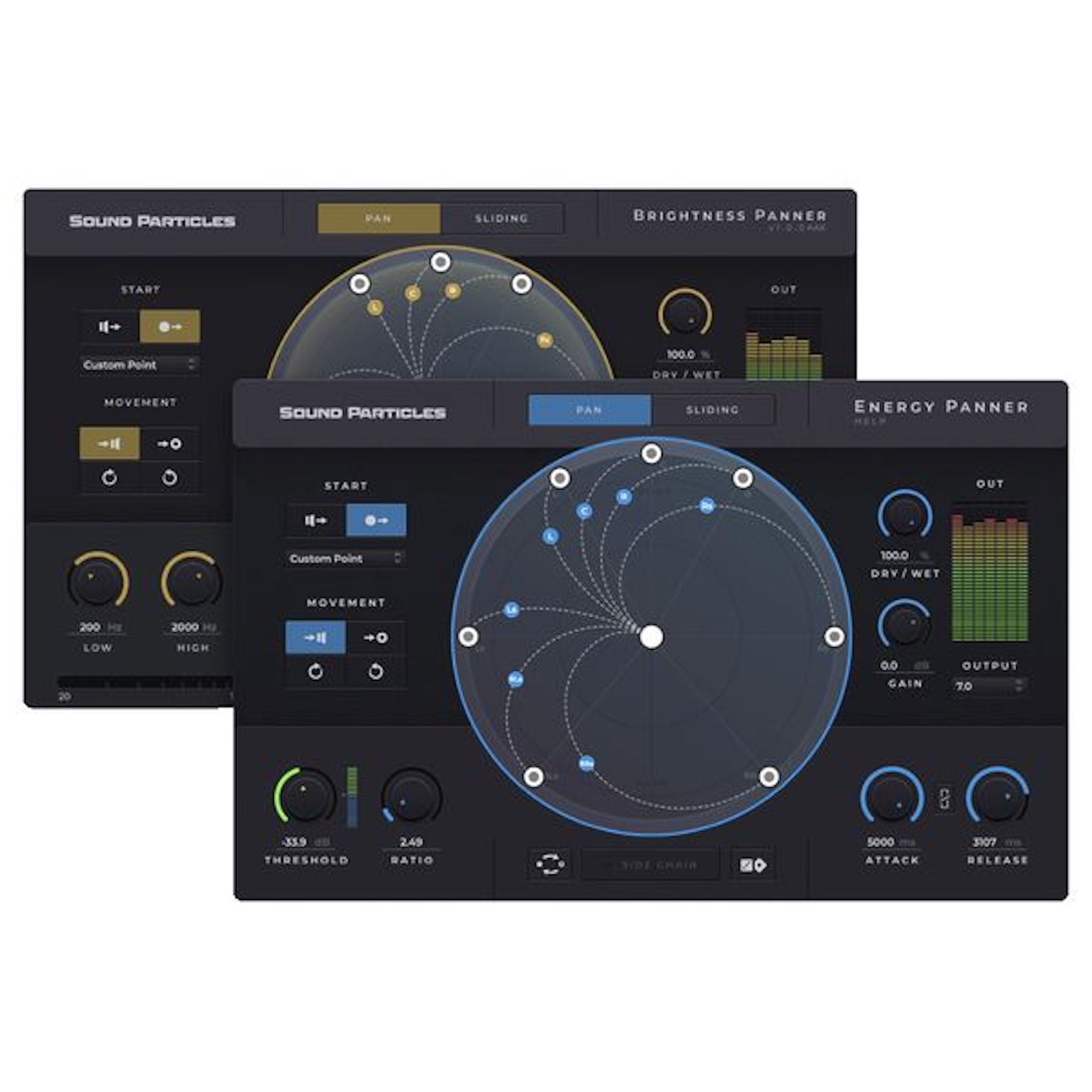 Sound Particles Panner Collection - Energy Panner & Brightness Panner