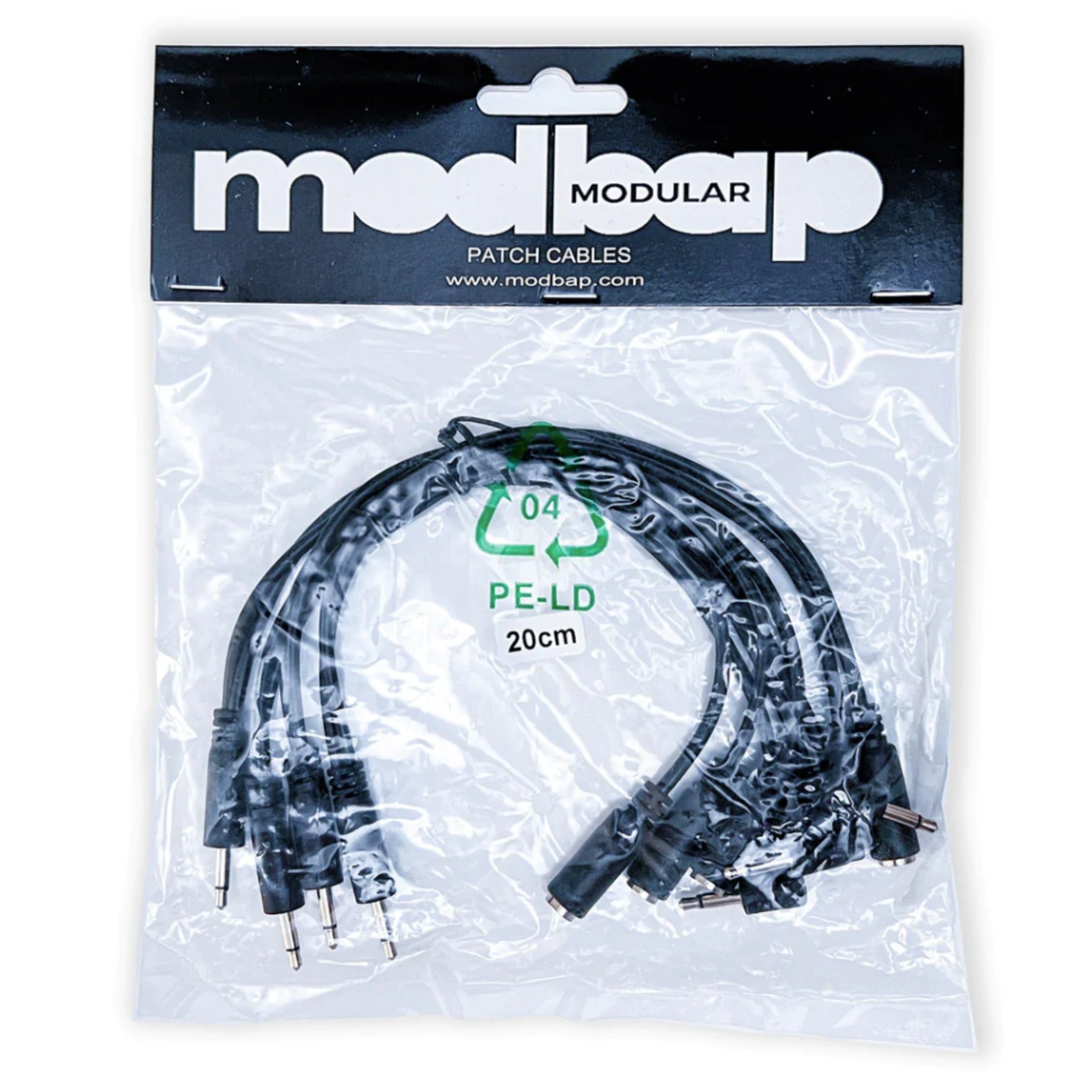 Modbap Modular 8" Divvy Cables - 4 Pack Black