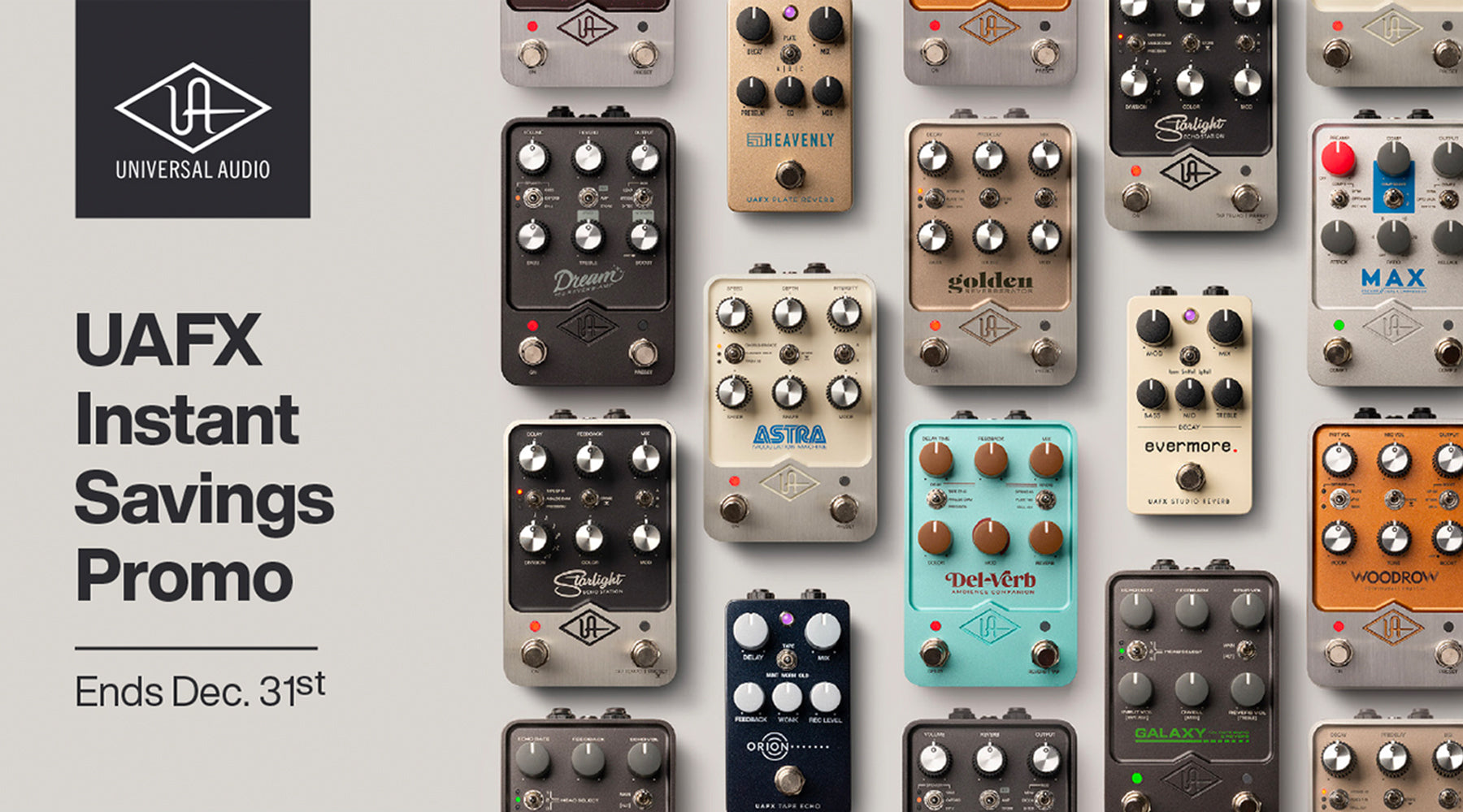 Black Friday: Save Up To 110$ On Select UAFX Pedals
