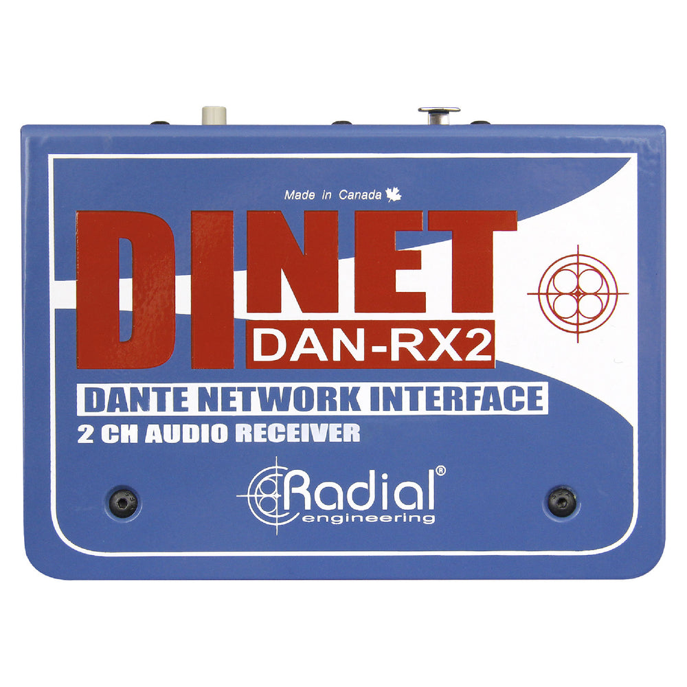 Radial DiNET DAN-RX 2-Channel Dante Audio Receiver