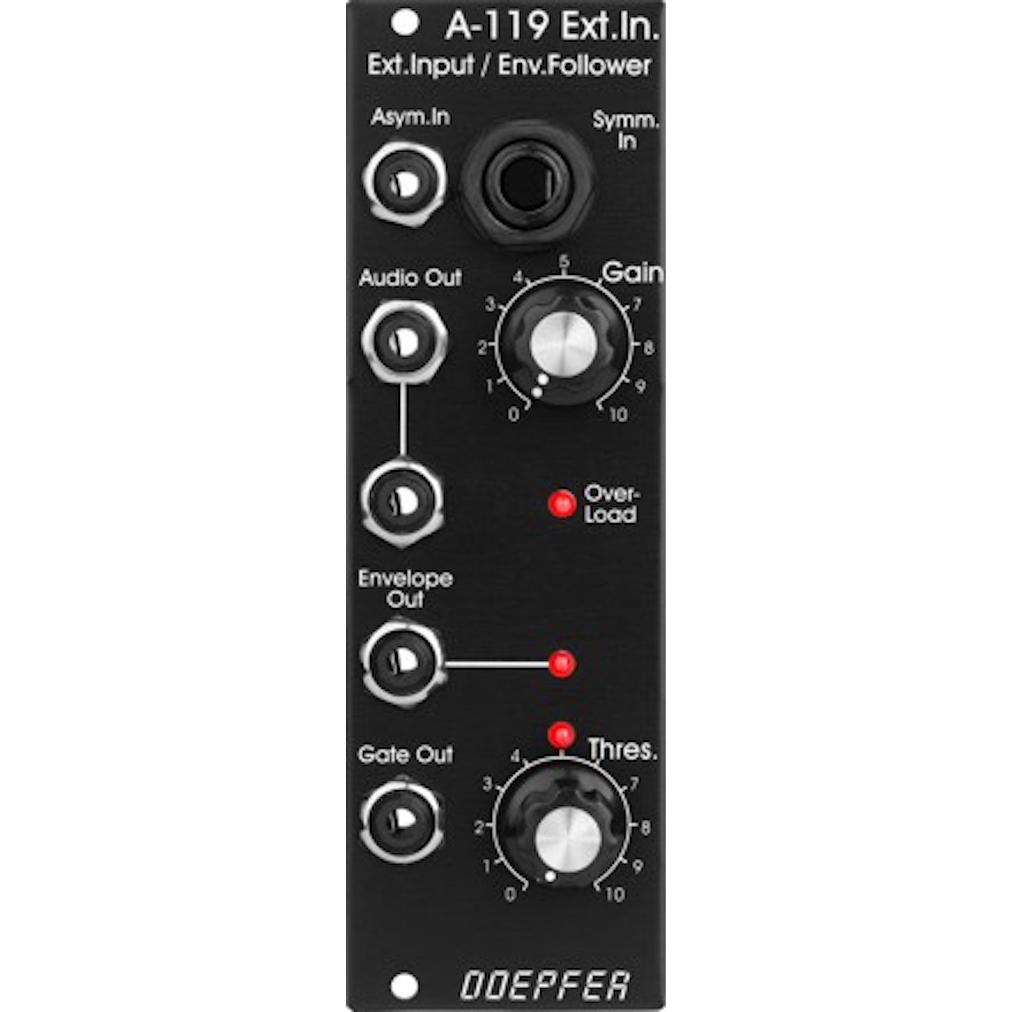 Doepfer A-119v Ext.Input/Env.Follower Black