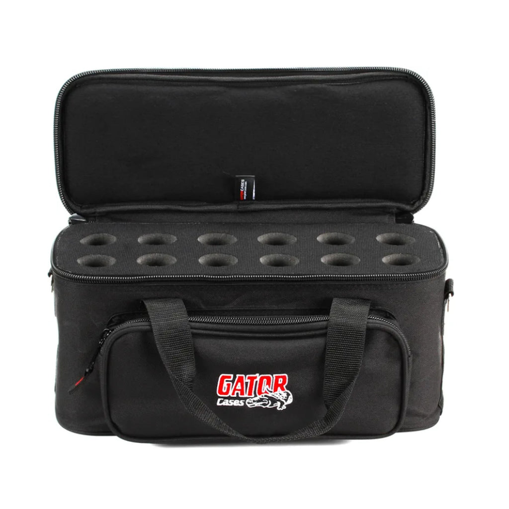 Gator GM-12B 12 Drop Mic Padded Bag - 12 Microphones