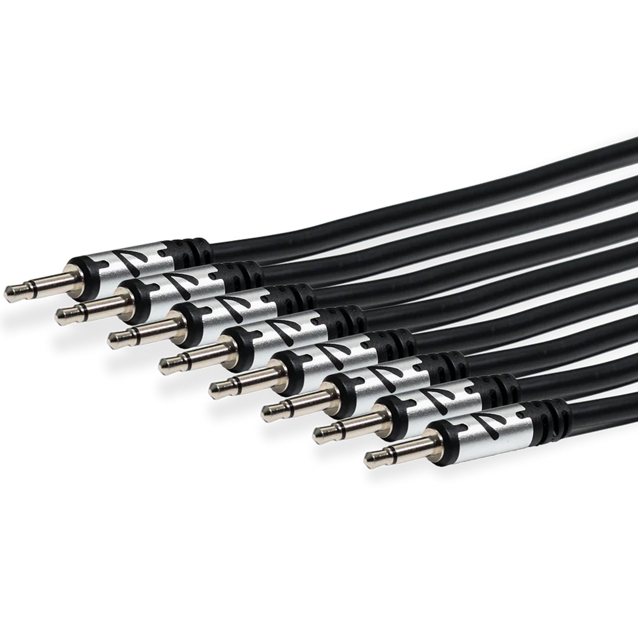 Joranalogue Eurorack Patch Cable 8-pack of 30 cm Black