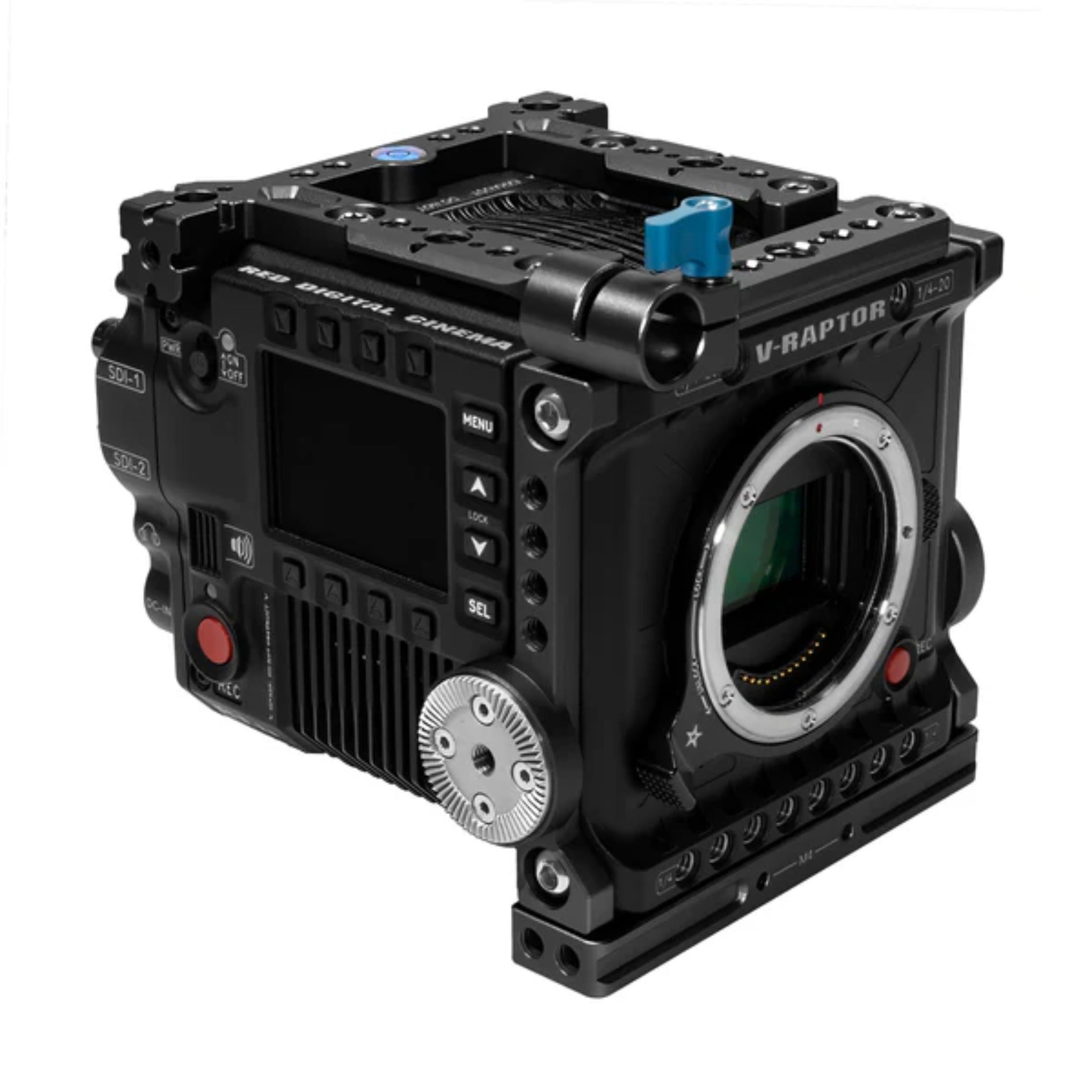 Kondor Blue Red V-Raptor Cage Cage Only Black