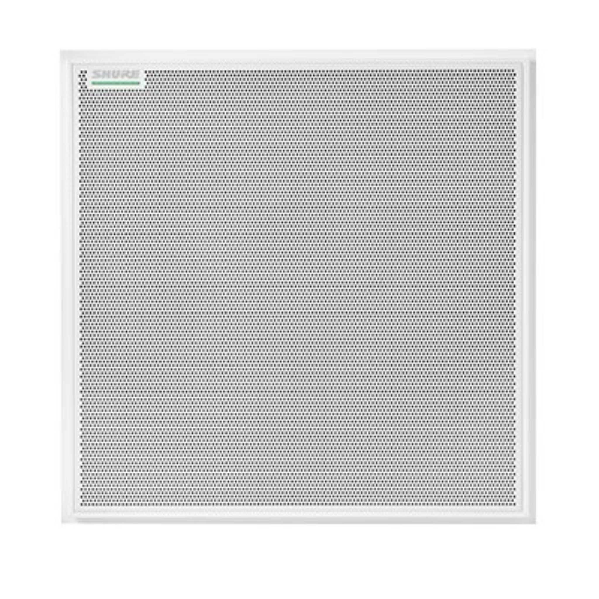 Shure MXA902W-S Square Ceiling Array Mic with Speaker-White