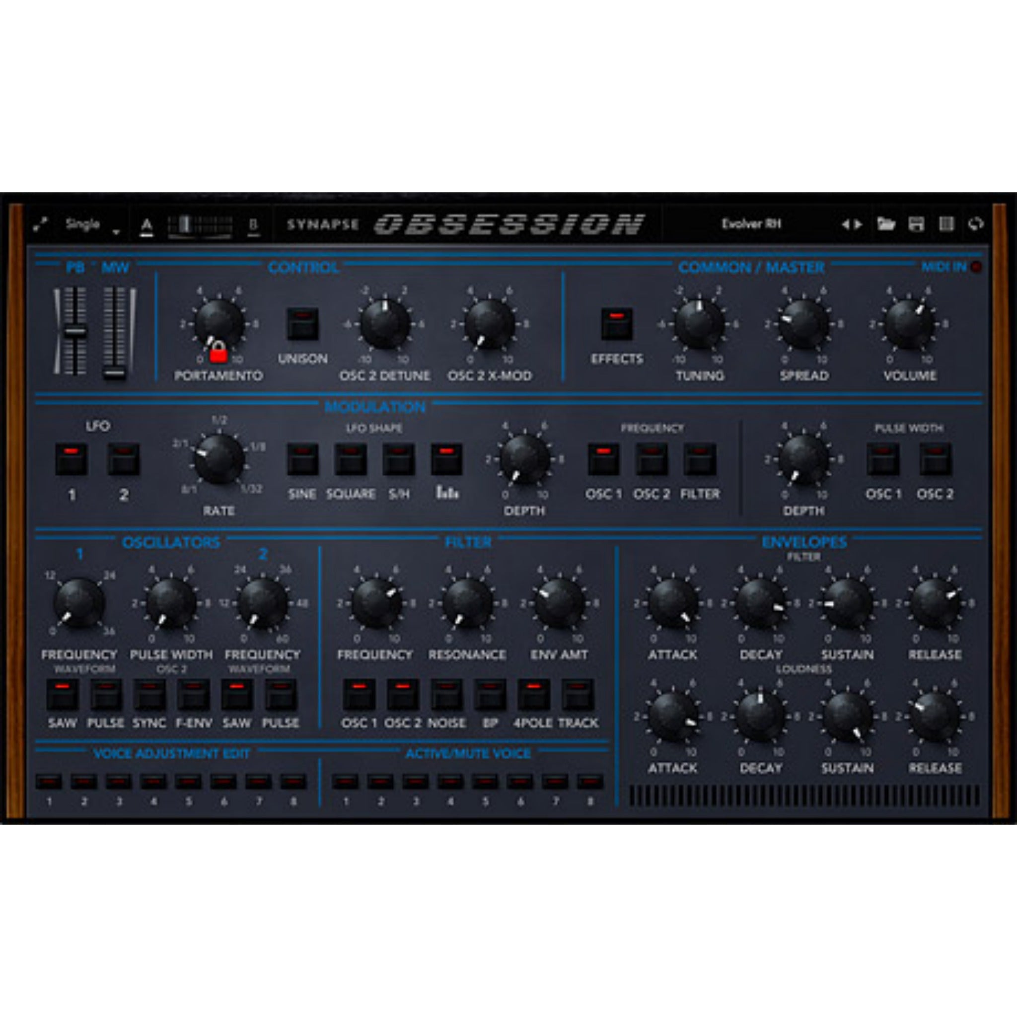 Synapse Obsession Vst/Au/Aax - Analog-Modeling plug-in based on the vi