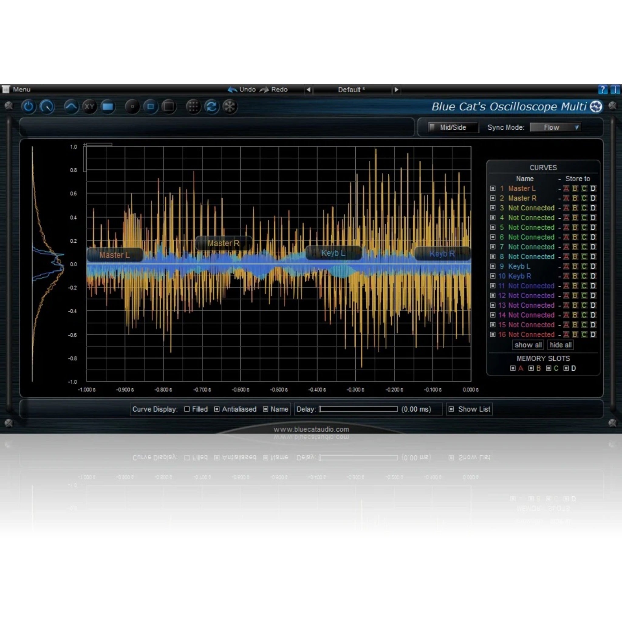 Blue Cat OsciloscopeMulti - Waveform renderer & comparator