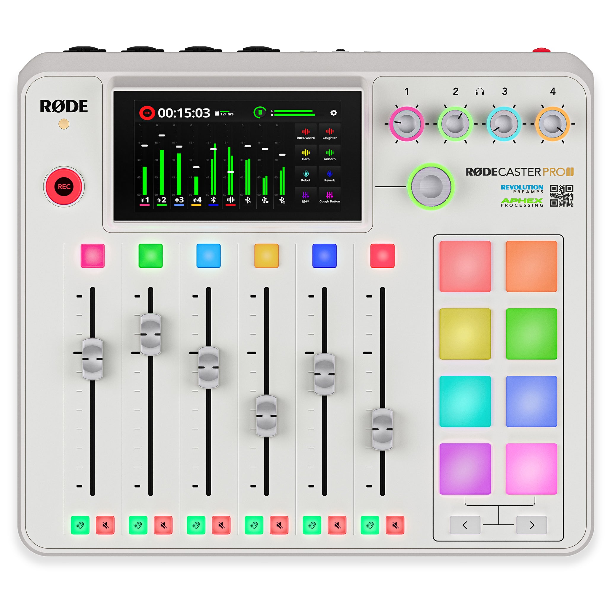 Rode RodeCaster Pro ll Audio Console for PodCasting - White