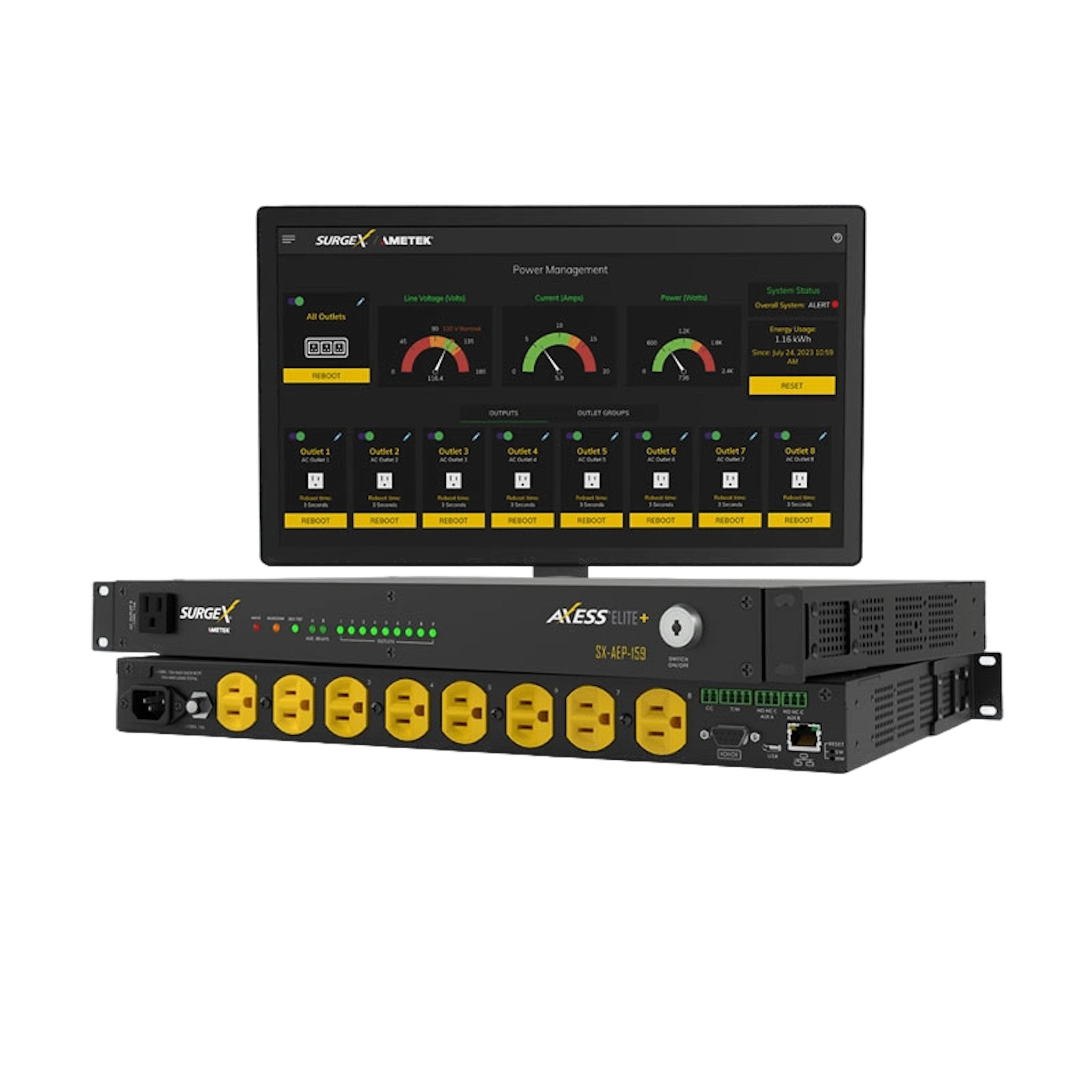 Surgex SX-AEP-209 Axess ELITE+ Power Management System 120V