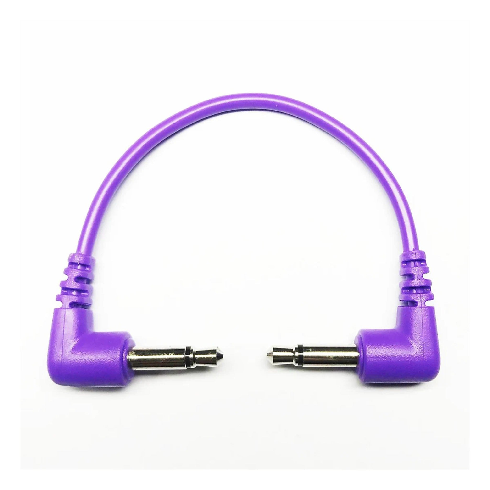 Tendrils Right Angled Eurorack Patch Cable 10Cm Purple 6 Pac