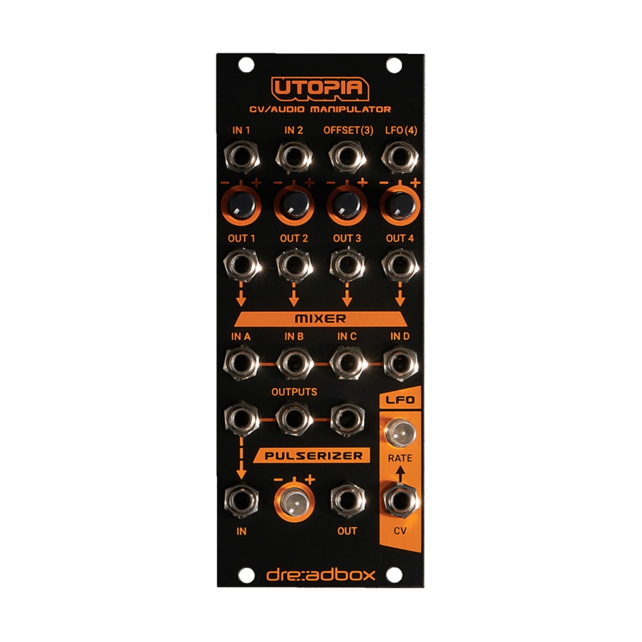 Dreadbox Utopia CV-Audio Manipulator - Black Light