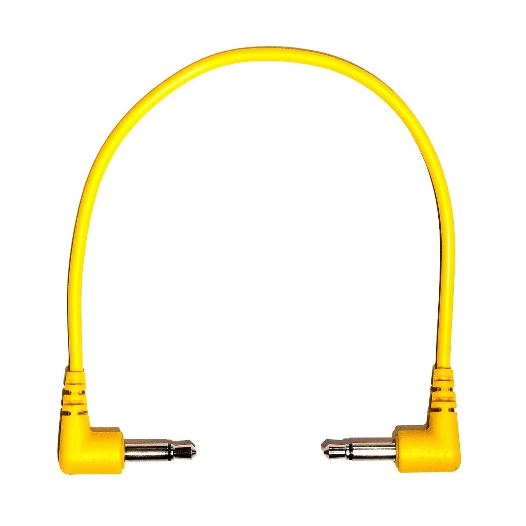 Tendrils Right Angled Eurorack Patch Cable 15Cm Yellow 6 Pac