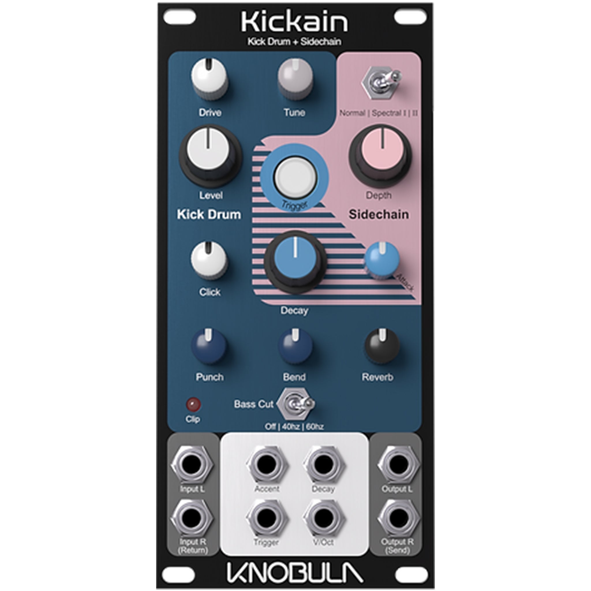 Knobula Kickain - Kick Drum and Stereo Sidechain Compressor