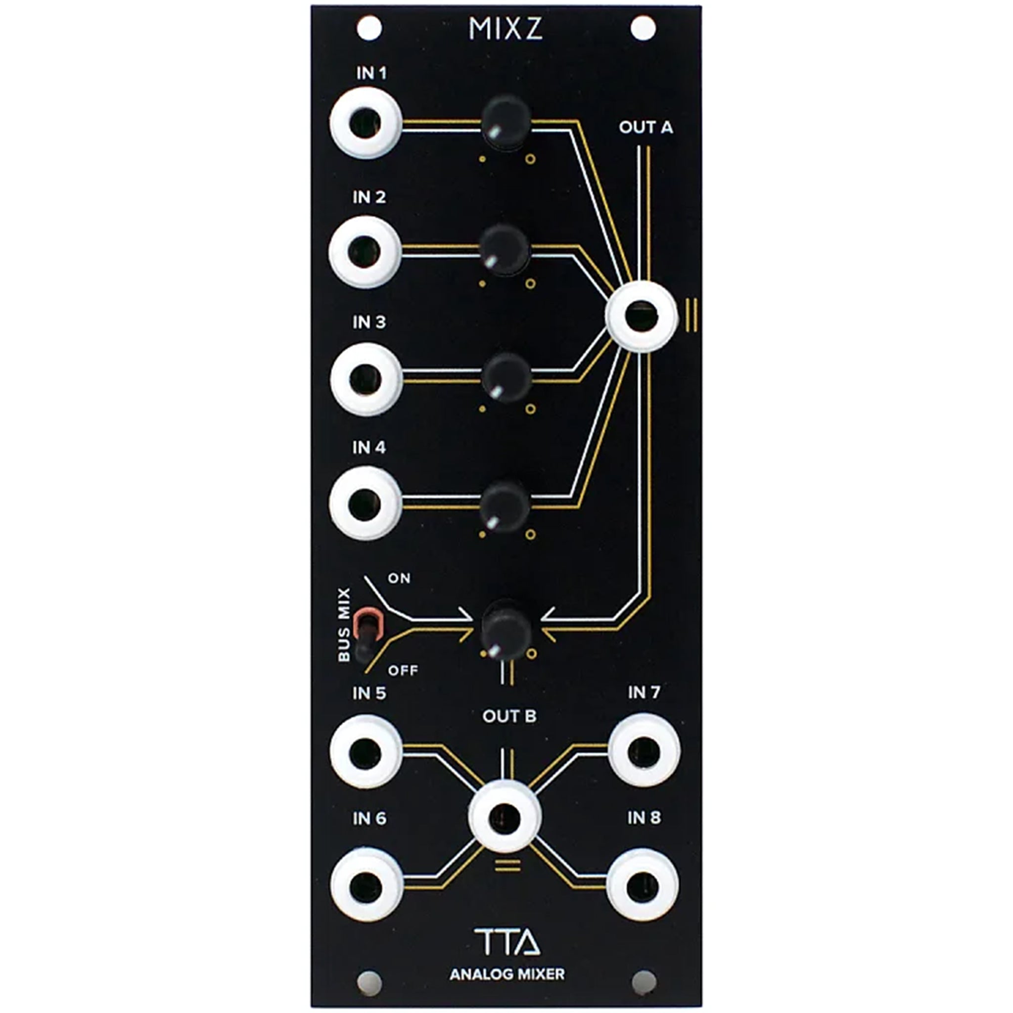 TIPTOP MIXZ LOW-NOISE DUAL MIXER W/TITOP BUS MIX BLACK