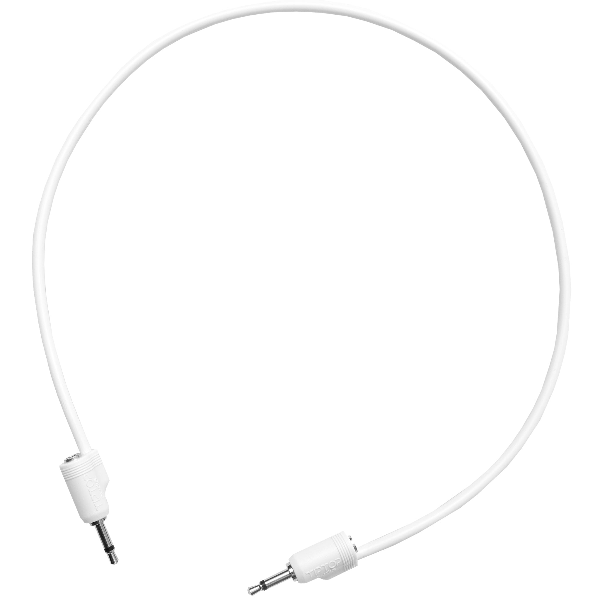 Tiptop Stackcable White 50CM Eurorack patch Cable 5 Pack