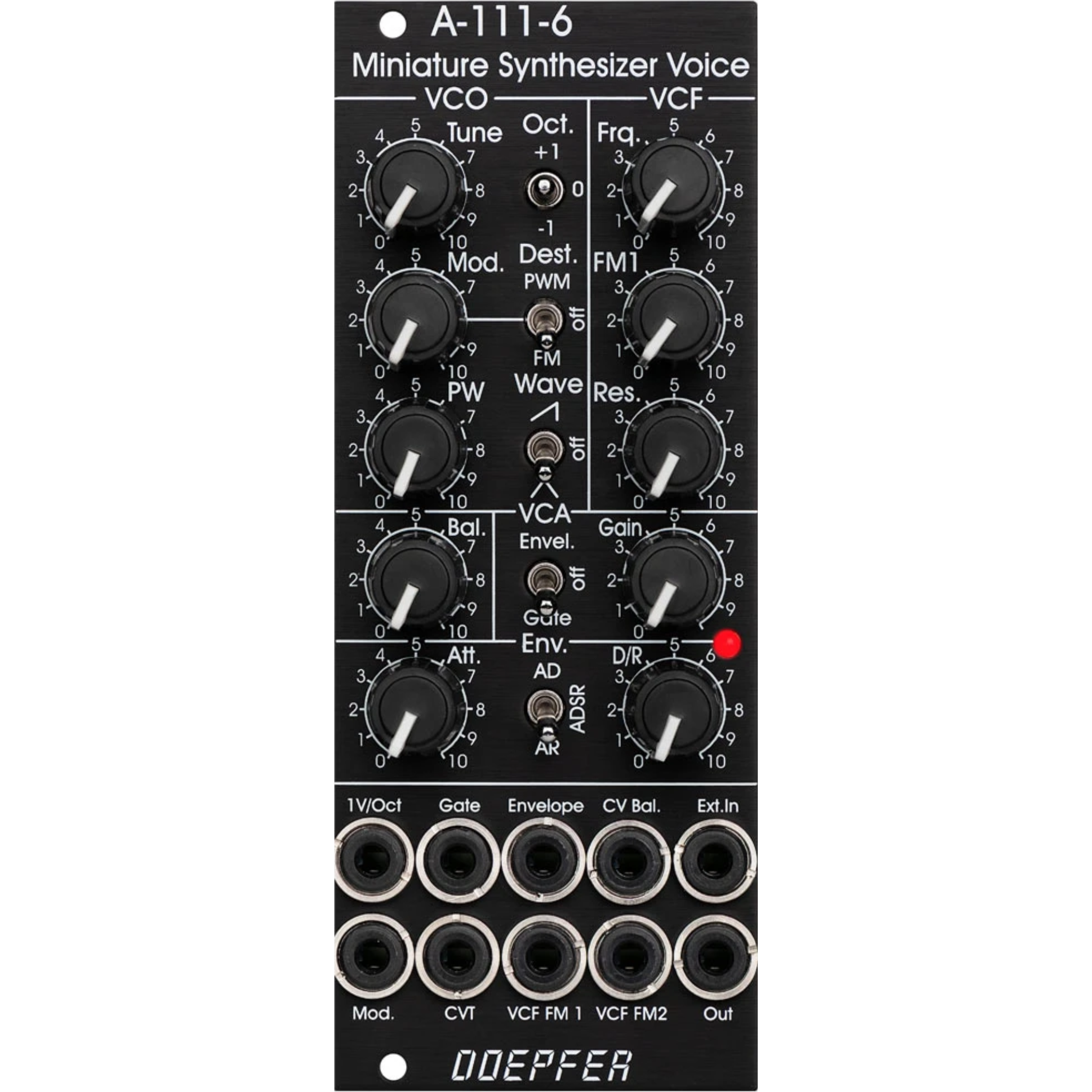 Doepfer A-111-6V Rotary Knob Voice Black